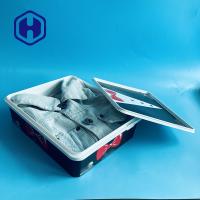 China Rectangle IML Plastic Container 2600ml with Lid - Customizable 25.7x21.3x6.8cm Food Grade PP Packaging for Apparel for sale