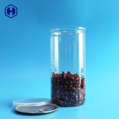 China 401# Aluminum Lid Clear Plastic Cans 1380ml for Popcorn Packaging - 99mm Diameter × 203mm Height for sale