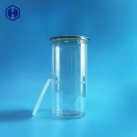 China 401# Aluminum Lid Clear Plastic Cans 1380ml for Popcorn Packaging - 99mm Diameter × 203mm Height for sale