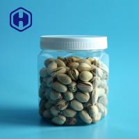 China 560ml 19oz Hexagonal PET Plastic Jars BPA Free Food Safe Snacks Screw Cover for sale