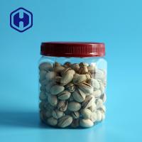 China 560ml 19oz Hexagonal PET Plastic Jars BPA Free Food Safe Snacks Screw Cover for sale