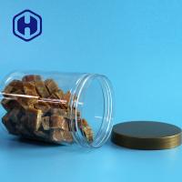 China 18oz 530ml BPA Free PET Plastic Jars Round Bath Salts Sweets Packing with Lids for sale