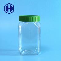 China 72mm Diameter 520ml PET Square Jar - Leak Proof Food Packaging for Dry Fruits & Chocolate for sale