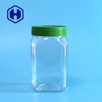China 72mm Diameter 520ml PET Square Jar - Leak Proof Food Packaging for Dry Fruits & Chocolate for sale