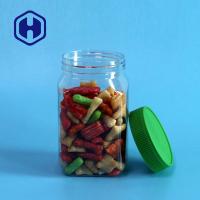 China 72mm Diameter 520ml PET Square Jar - Leak Proof Food Packaging for Dry Fruits & Chocolate for sale