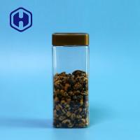 China 555ml Clear Square PET Plastic Jar - Food Safe BPA-Free Packaging with Leak Proof Seal for sale