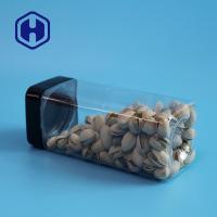China 555ml Clear Square PET Plastic Jar - Food Safe BPA-Free Packaging with Leak Proof Seal for sale