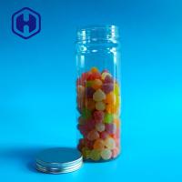 China 400ml 13.5oz Plastic PET Food Mason Jar with Slim Aluminum Cover for Coffee Powder for sale