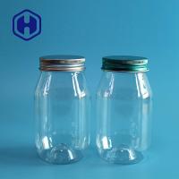 China Wholesale 400ml Clear PET Plastic Jar Leak Proof Airtight for Candy Nuts 125mm Height for sale