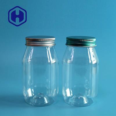 China Wholesale 400ml Clear PET Plastic Jar Leak Proof Airtight for Candy Nuts 125mm Height for sale