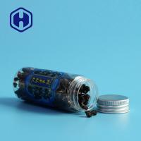 China Bpa Free Small Plastic Candy Jars With Lids 130ml Dry Herb Packaging for sale