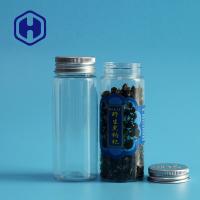 China Bpa Free Small Plastic Candy Jars With Lids 130ml Dry Herb Packaging for sale