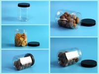 China 630ml 21.5oz Hexagon Plastic Container Oatmeal Cornmeal Lollipop Veggie Chips Packaging for sale