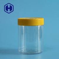 China BPA Free Food Grade PET Round Plastic Jar 350ml Leak Proof Airtight with Lid for sale