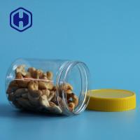 China BPA Free Food Grade PET Round Plastic Jar 350ml Leak Proof Airtight with Lid for sale