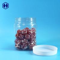 China 800ml Leak Proof PET Plastic Jar with White Screw Lid - 87mm Diameter Food Grade Container for sale