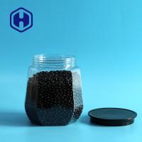 China Lollip Pop 1150ml Cookie Plastic Transparent Jars With Sensitive Liner for sale
