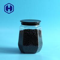 China Lollip Pop 1150ml Cookie Plastic Transparent Jars With Sensitive Liner for sale