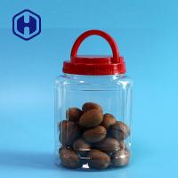 China Empty Oval 30oz 900ml Leak Proof Plastic PET Jar for Nuts Kernels Packaging for sale