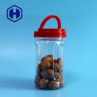 China Empty Oval 30oz 900ml Leak Proof Plastic PET Jar for Nuts Kernels Packaging for sale