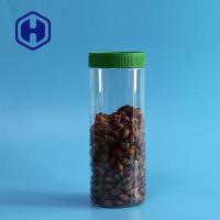 China 700ml PET Plastic Jar for Stick Biscuits Candy Packaging 70mm Diameter for sale