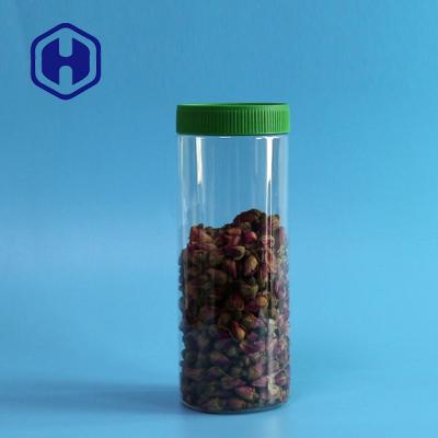 China 700ml PET Plastic Jar for Stick Biscuits Candy Packaging 70mm Diameter for sale