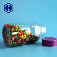 China 300ml Leak Proof PET Plastic Candy Jar Small Mouth with Screw Lid for Chocolate Beans Seeds for sale
