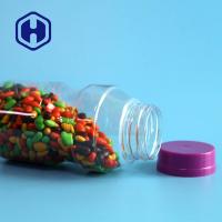 China 300ml Leak Proof PET Plastic Candy Jar Small Mouth with Screw Lid for Chocolate Beans Seeds for sale