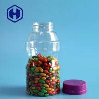 China 300ml Leak Proof PET Plastic Candy Jar Small Mouth with Screw Lid for Chocolate Beans Seeds for sale