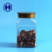 China 420ml Square Wide Mouth PET Plastic Jars with Lids - 60mm x 126mm Food Grade Packaging for sale