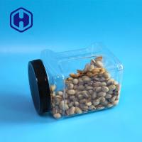 China 64oz Square Wide Mouth Plastic Grip Container - Food Grade PET Material 110mm Diameter × 179mm Height BPA-Free Jars for sale