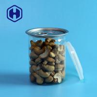 China 300ml Transparent PET Plastic Cans with Pull Ring for Cashew Biscuit Packaging - 72.9mm Diameter for sale
