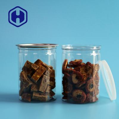 China 300# 360ml Clear Plastic Food Can with Easy-Open Lid - 72.9mm Diameter PET Container for Dry Fruits & Vegetables for sale