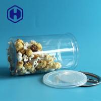 China 1130ml 401 Long Round EOE Transparent Plastic Tubs Popcorn Packaging Containers for sale