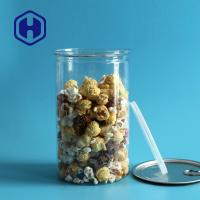 China 1130ml 401 Long Round EOE Transparent Plastic Tubs Popcorn Packaging Containers for sale