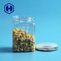 China EOE Disposable Plastic Food Cans 450ml Square PET Food Grade BPA Free Wholesale for sale