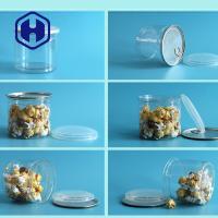 China Dried Pork Beef Jerky Clear Plastic Cans Leak Proof 540ml 99mm for sale