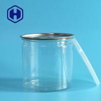 China 21.6oz 640ml Cotton Candy Clear Plastic Cans With Easy Open End for sale