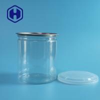 China 750ml Clear PET Can with Easy Open Lid Food Grade BPA Free 99x116mm for sale