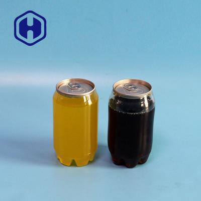 China 330ml 350ml 500ml Transparent PET Plastic Cans for Carbonated Soda Drinks - 52.3mm Diameter Food Grade Packaging for sale