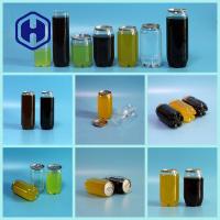 China 330ml 350ml 500ml Transparent PET Plastic Cans for Carbonated Soda Drinks - 52.3mm Diameter Food Grade Packaging for sale