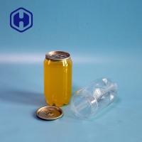 China 330ml 350ml 500ml Transparent PET Plastic Cans for Carbonated Soda Drinks - 52.3mm Diameter Food Grade Packaging for sale