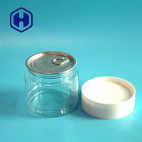 China Supermarket Canned Food Packaging 400ml Round Plastic PET Stackable Can for sale
