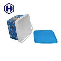 China 3.2L Plastic Cheese And Christmas Cracker Packaging Box With Handles Custom Label for sale