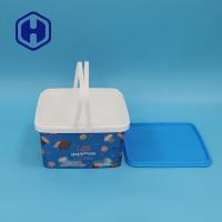 China 3.2L Plastic Cheese And Christmas Cracker Packaging Box With Handles Custom Label for sale
