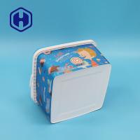 China 3.2L Plastic Cheese And Christmas Cracker Packaging Box With Handles Custom Label for sale