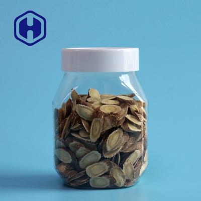 China Food Grade 390ml 13oz Empty Plastic Peanut Butter Jar Clear PET Nontoxic for sale