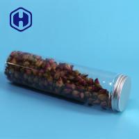 China 420ml Round Leak Proof Plastic Jar Long Bars Biscuits Packaging With Aluminum Lid for sale