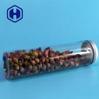 China 420ml Round Leak Proof Plastic Jar Long Bars Biscuits Packaging With Aluminum Lid for sale