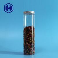 China 420ml Round Leak Proof Plastic Jar Long Bars Biscuits Packaging With Aluminum Lid for sale
